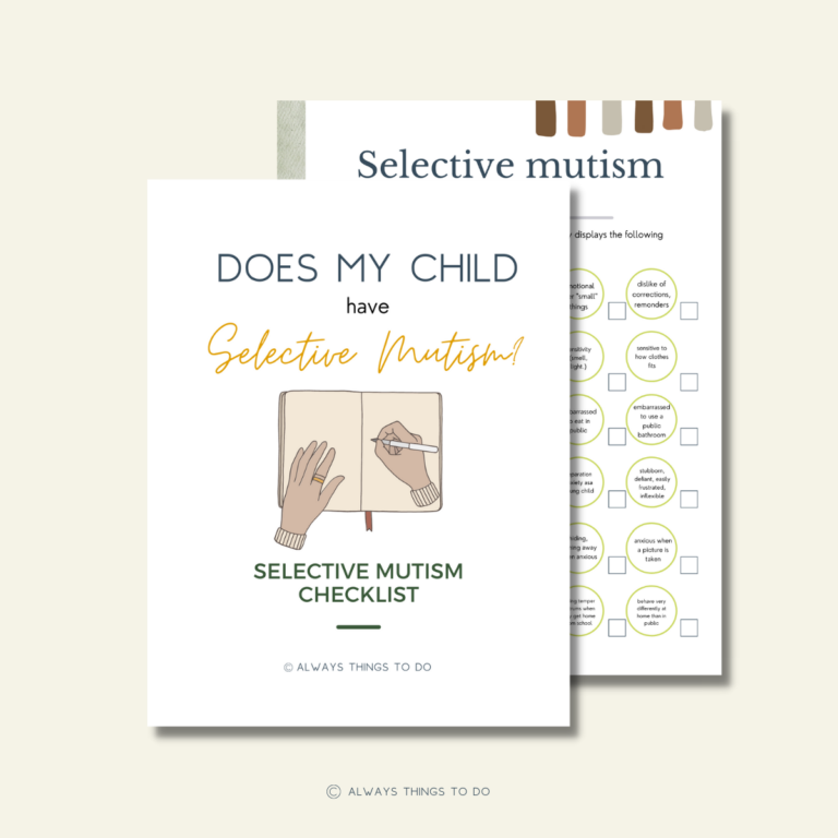 Selective Mutism Parent Tools and Resources