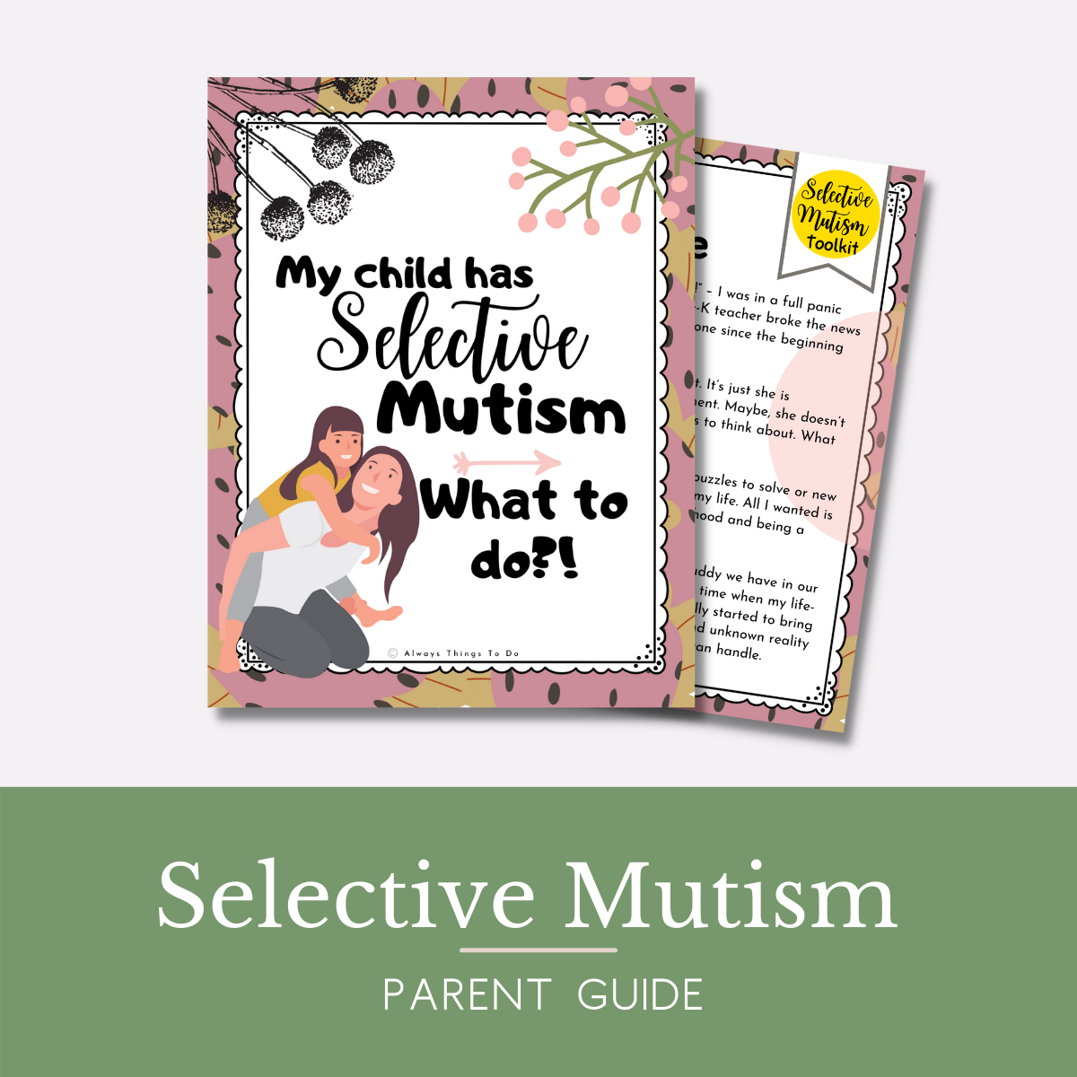 Selective Mutism Parent Tools and Resources