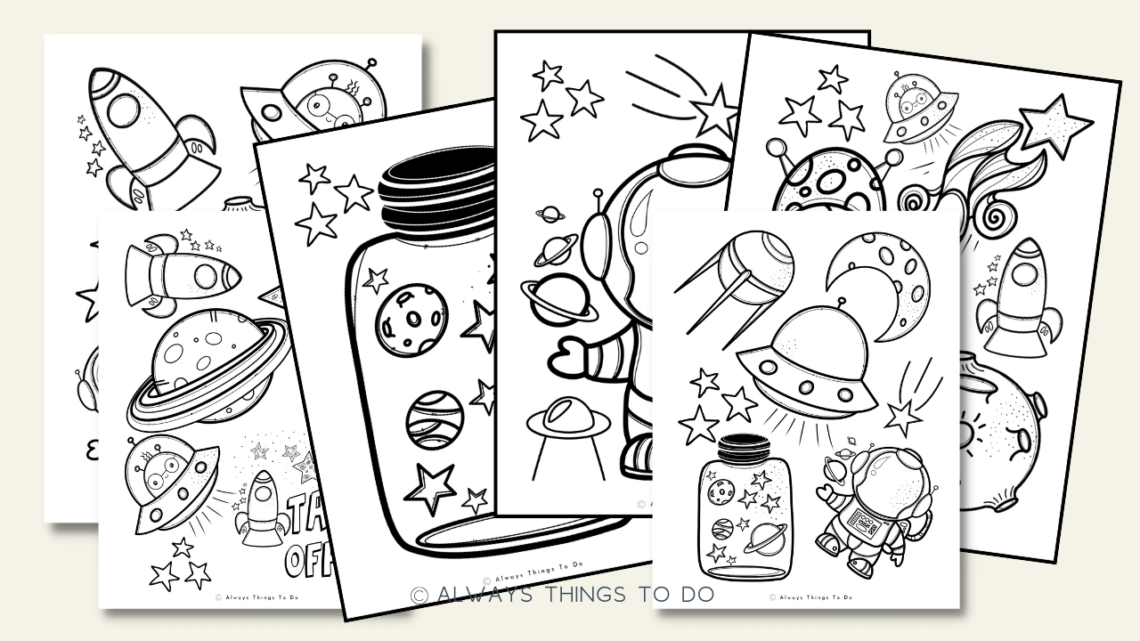 Outer Space Coloring Pages and Other Coloring Worksheets for Kids.