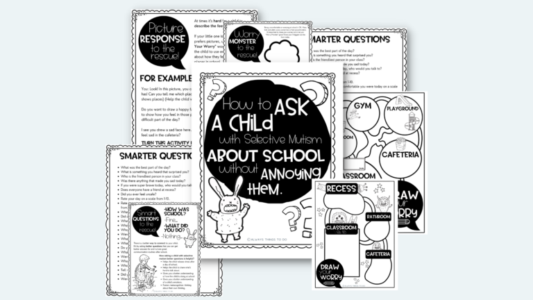 Selective Mutism IEP/504 Goals, Choice of Therapy, Activities & How to ...